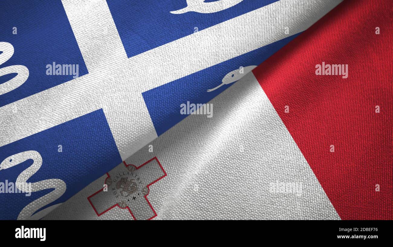 Martinique snake and Malta two flags textile cloth, fabric texture ...