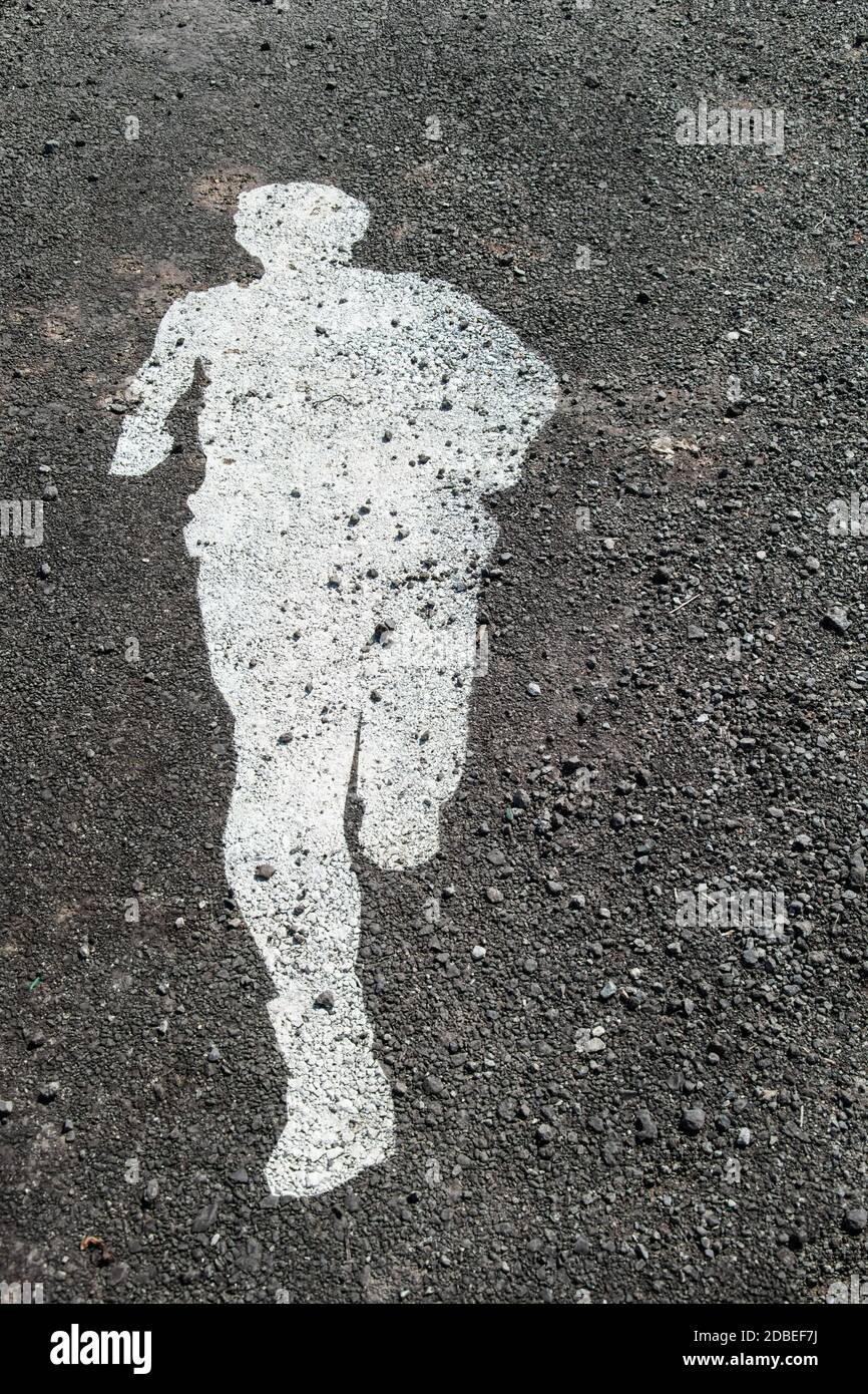 Running way Symbol Healthy Lifestyle Stock Photo - Alamy