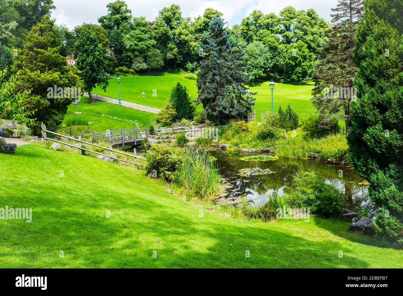 Japanese garden avenham park preston hi-res stock photography and ...