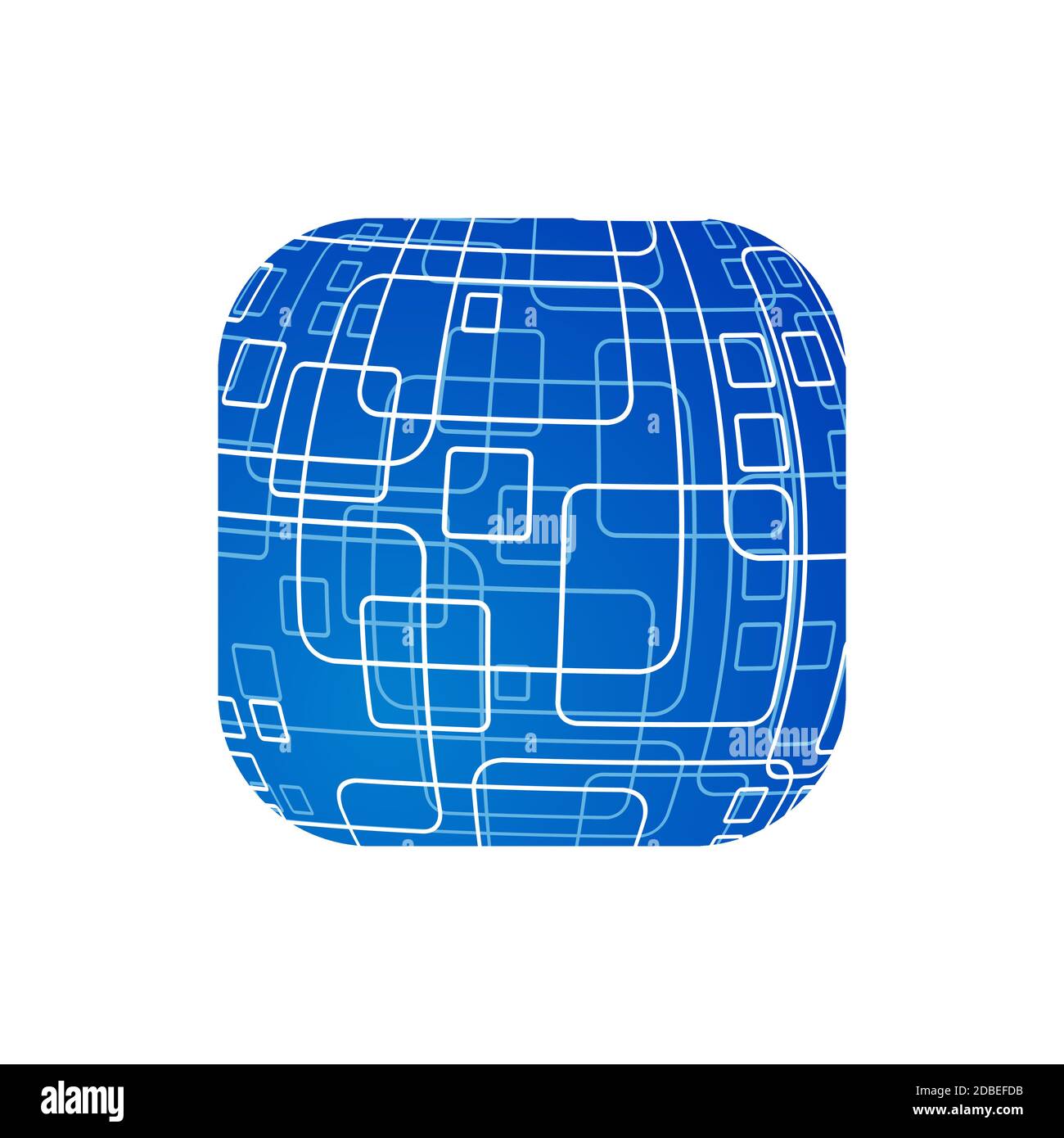 Vector modern techology icon on white background. global world backdrop ...