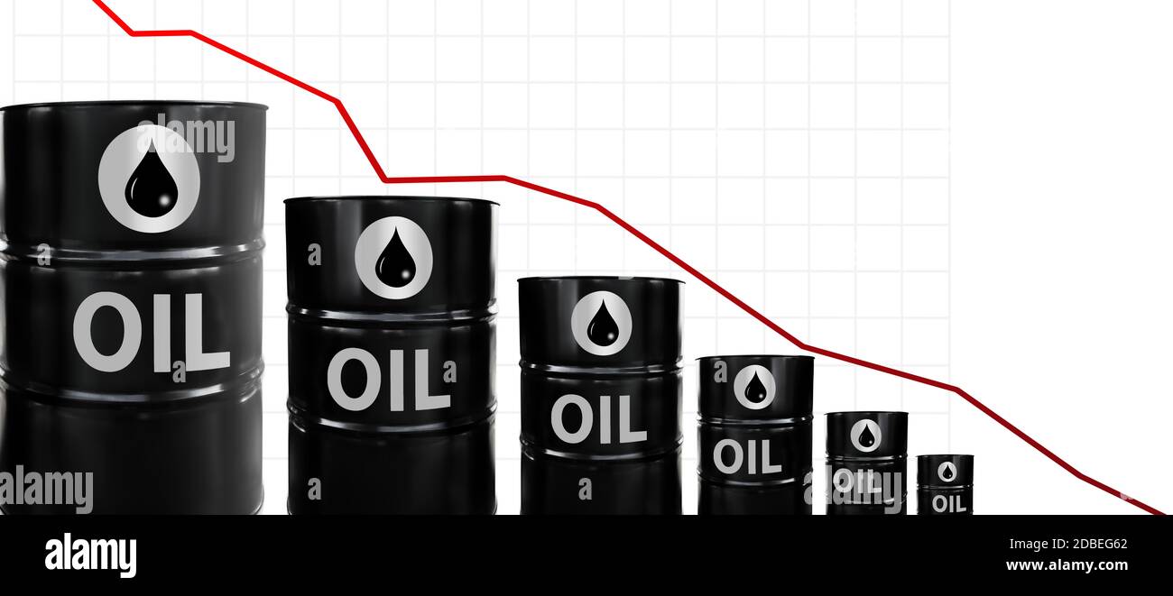 Metal oil barrels. Oil, gas and petroleum industry and manufacturing ...