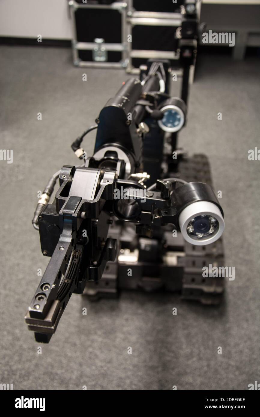 Search and rescue robot unit with tracks Stock Photo - Alamy