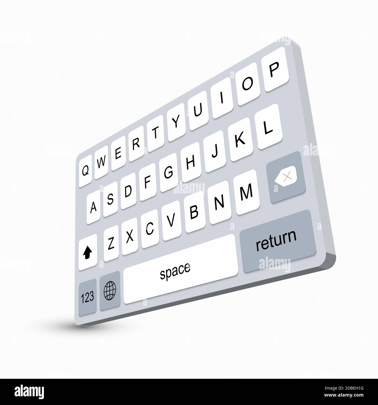 keyboard of smartphone Stock Vector Image & Art - Alamy