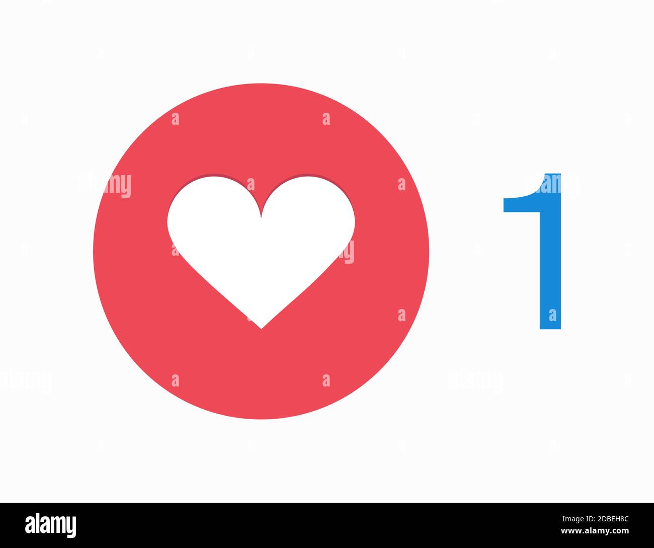 vector modern like pink icon isolated on white background Stock Vector ...