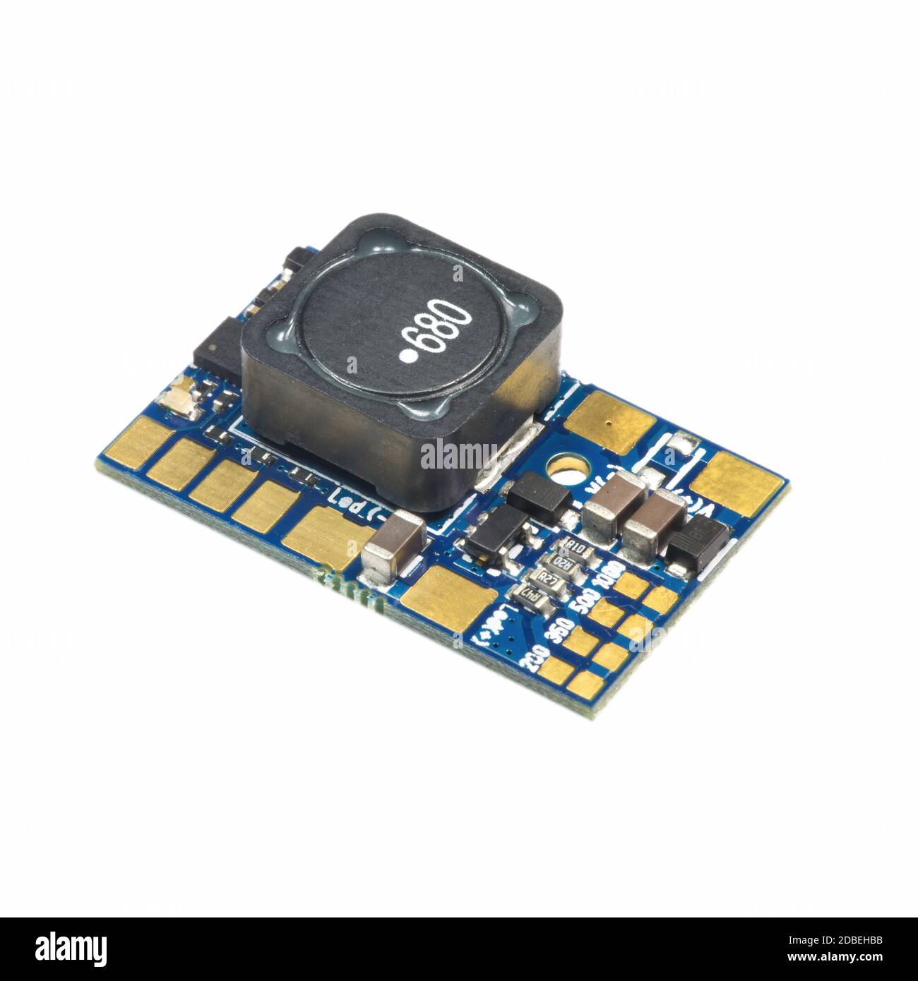 Green round led pulse width modulation dimmer PCB board surface mount ...