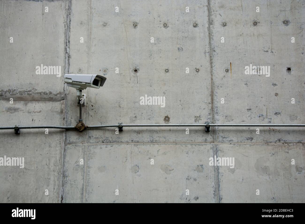 CCTV camera or surveillance operating with electric door in back Stock ...