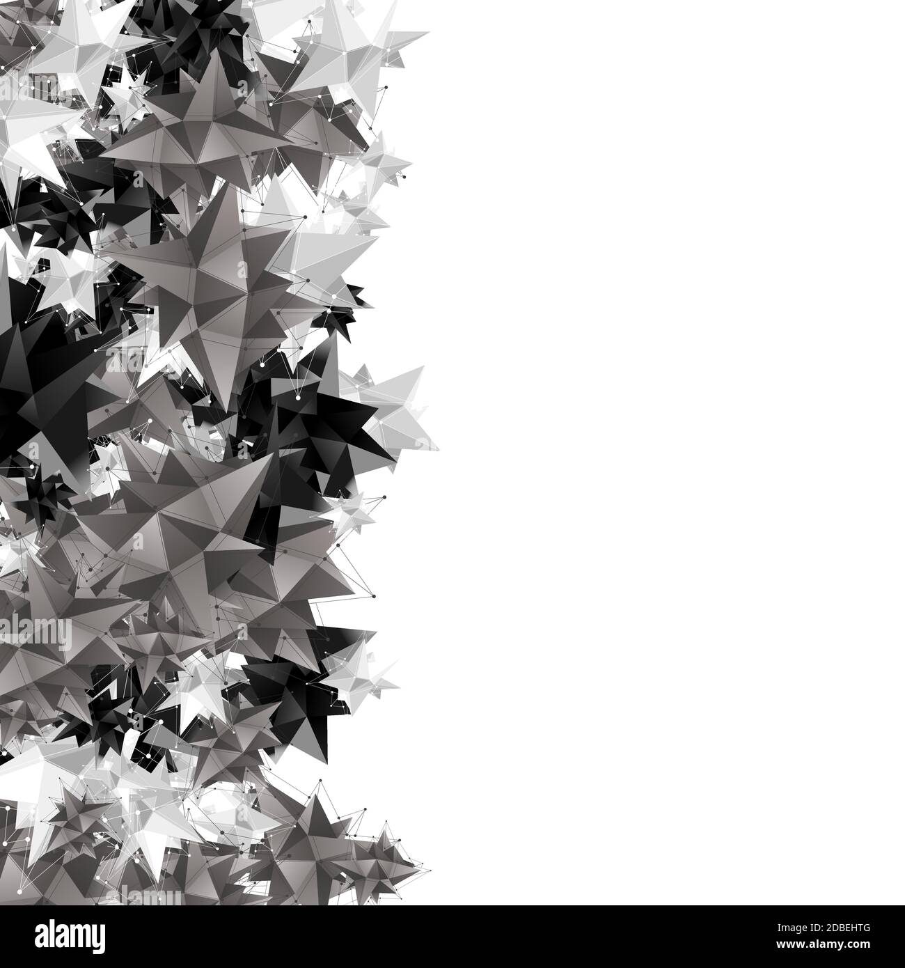 Vector modern geometric shape. 3d polygon background Stock Vector Image ...