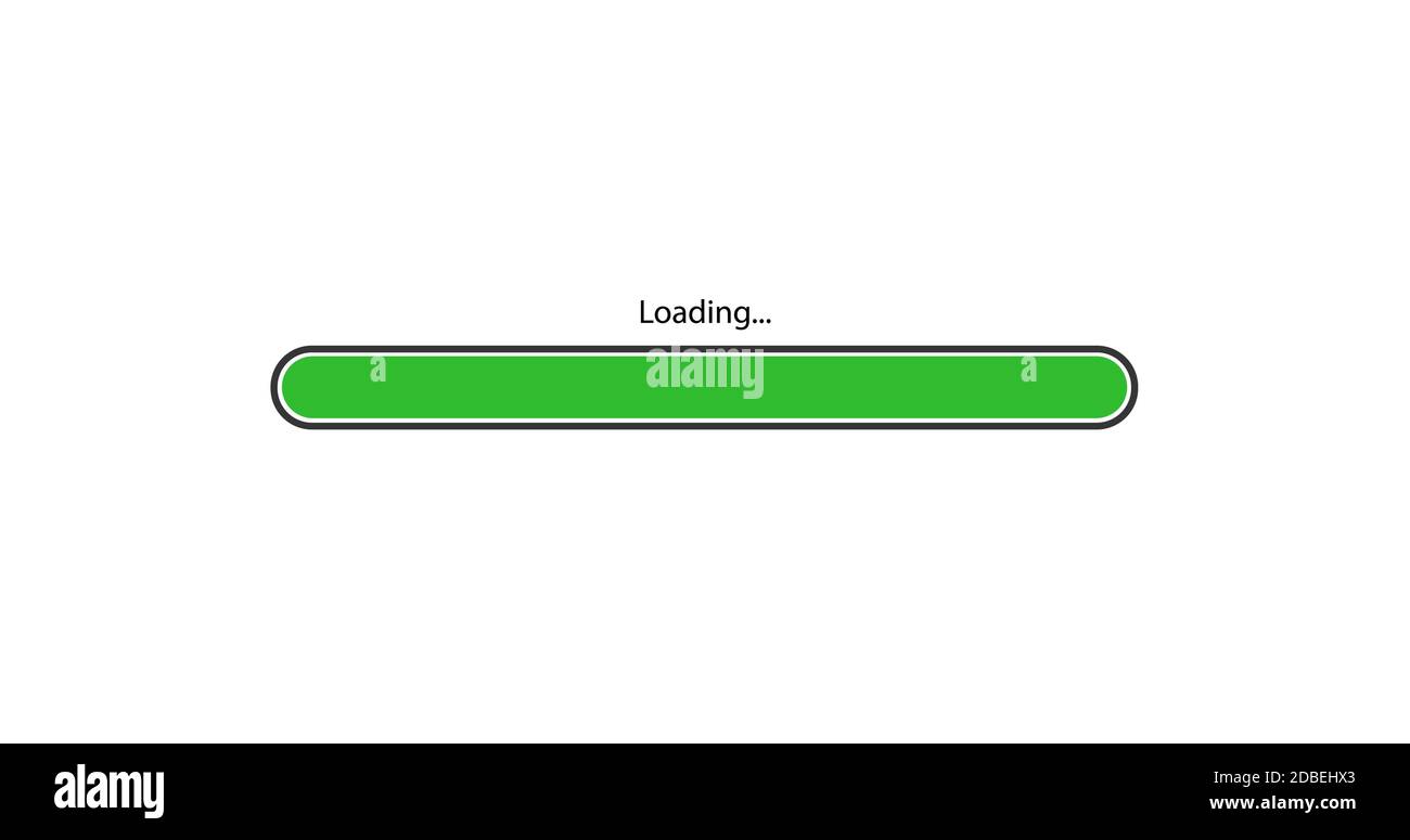 vector modern green loading bar on white background Stock Vector Image ...