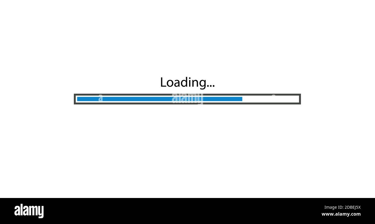 vector modern blue loading bar on white background Stock Vector Image ...