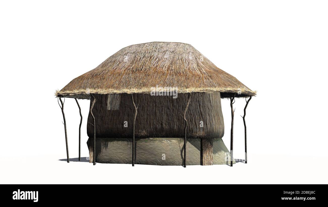 Thatched roof on house Cut Out Stock Images & Pictures - Alamy