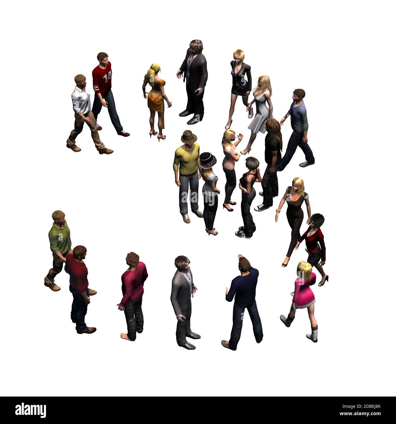 3 people illustration hi-res stock photography and images - Alamy