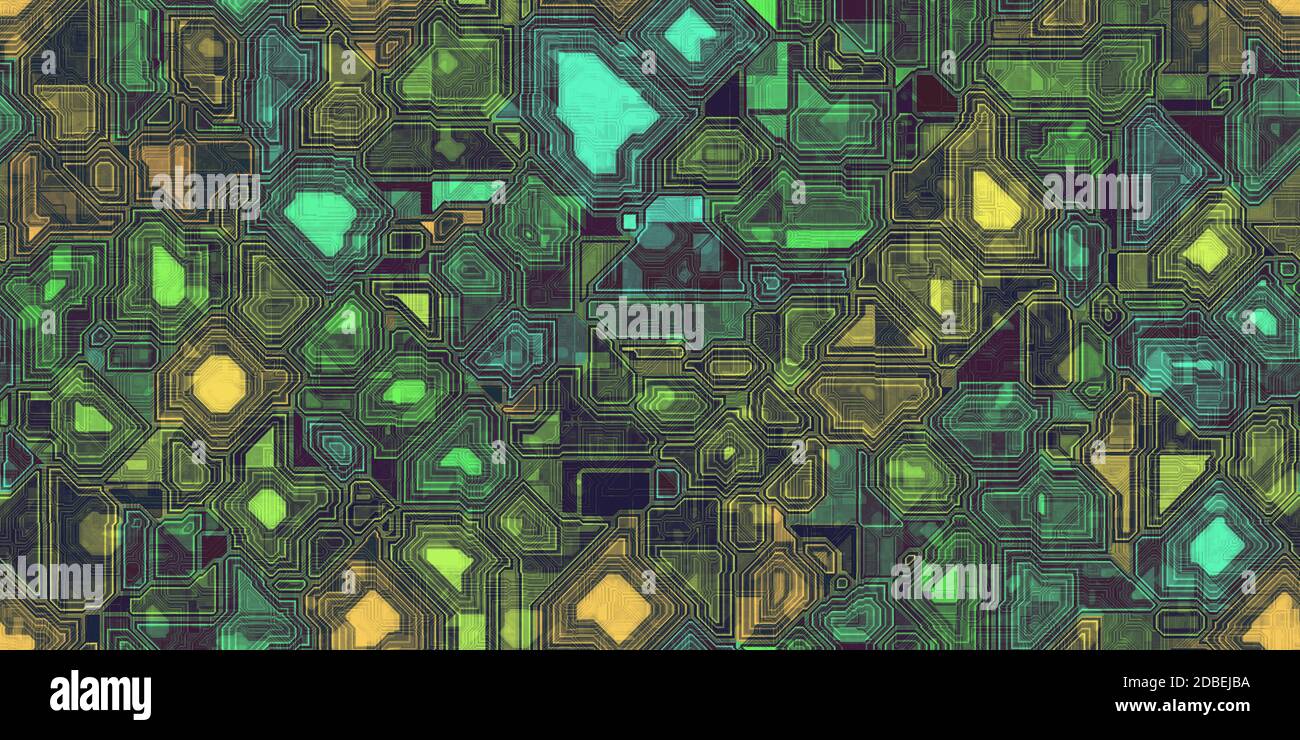 Hi Tech Microscheme Pattern Background Microchip Network Texture Stock