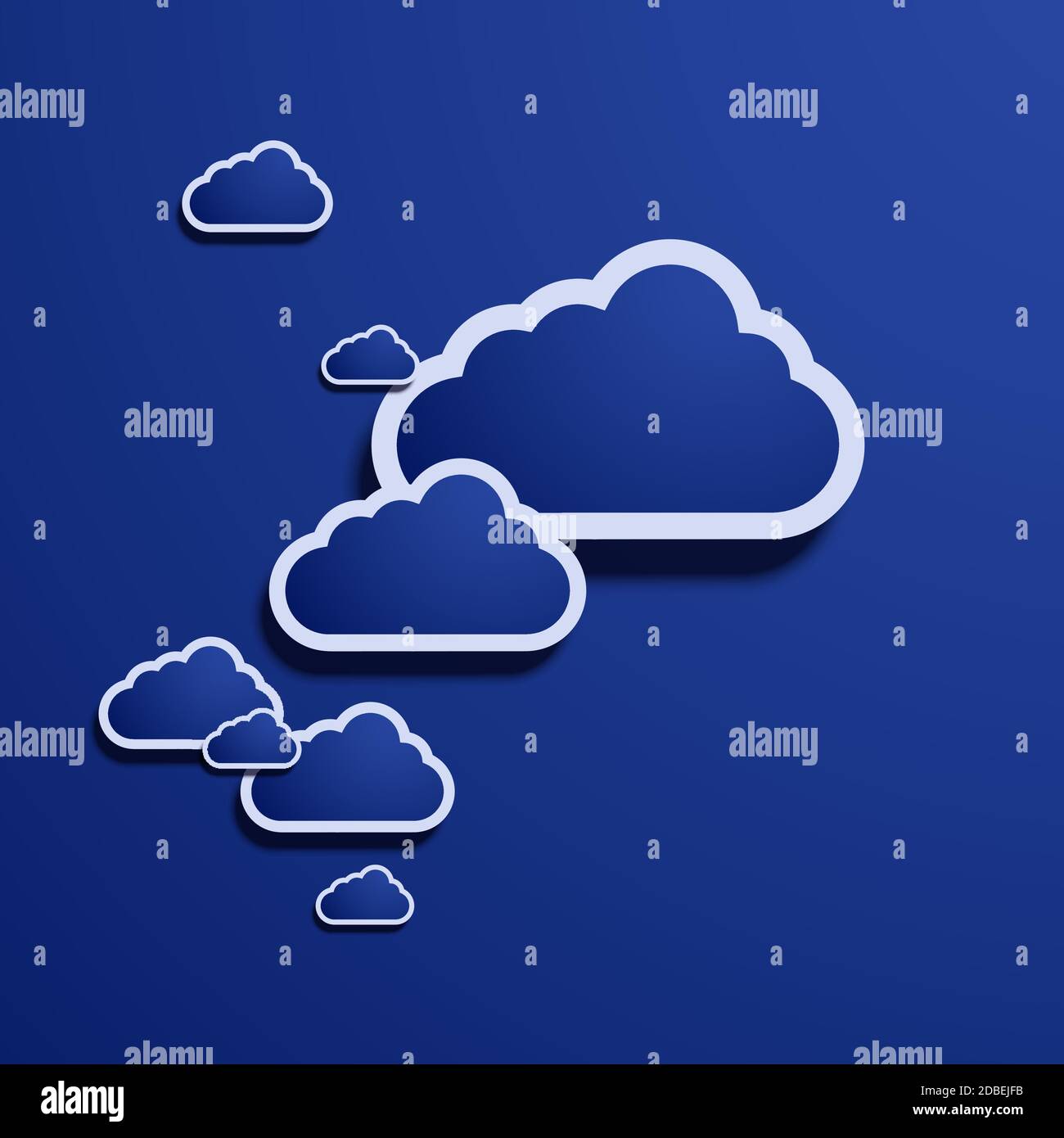 Abstract modern blue cloud Stock Vector Images - Alamy