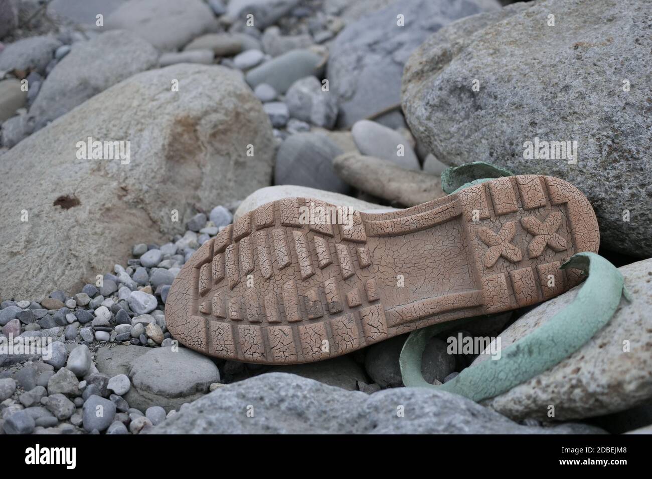 Old boot tread on the rock Stock Photo - Alamy