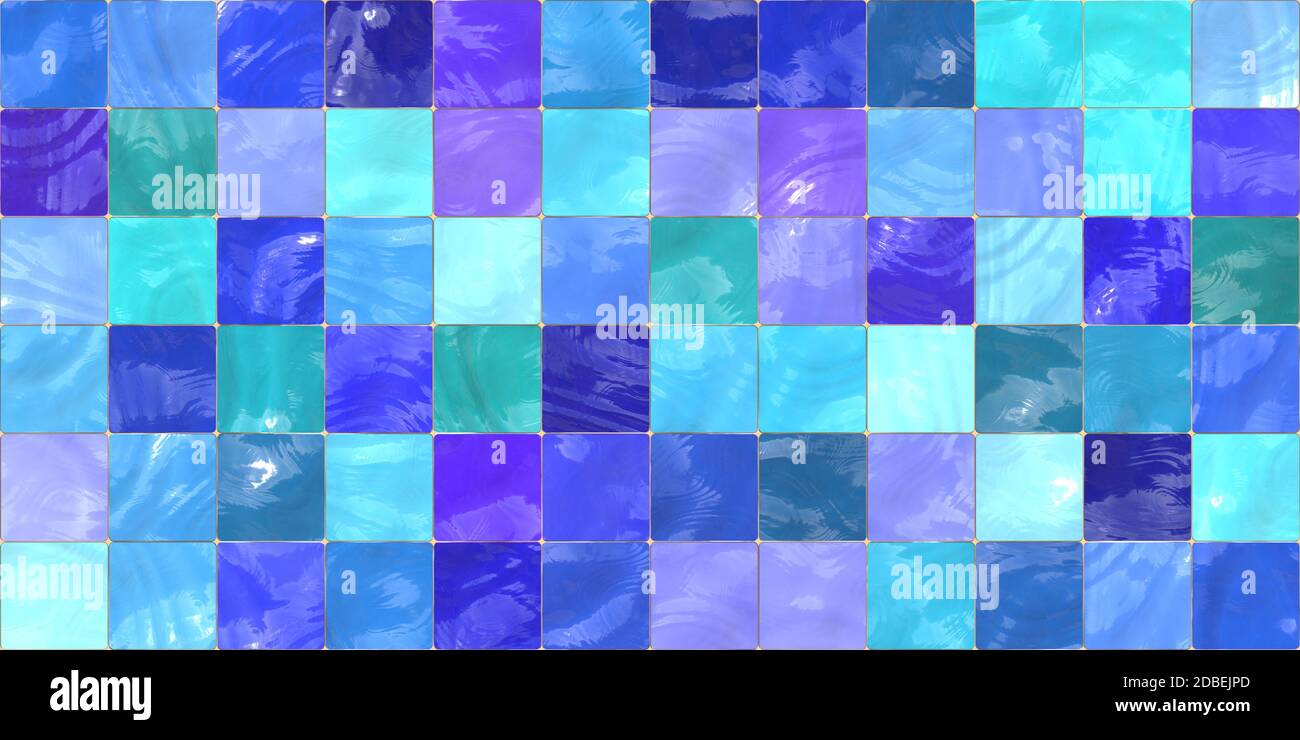 Blue Aqua Lilac Modern Tiled Ceramic Mosaic Tiles Material Texture ...