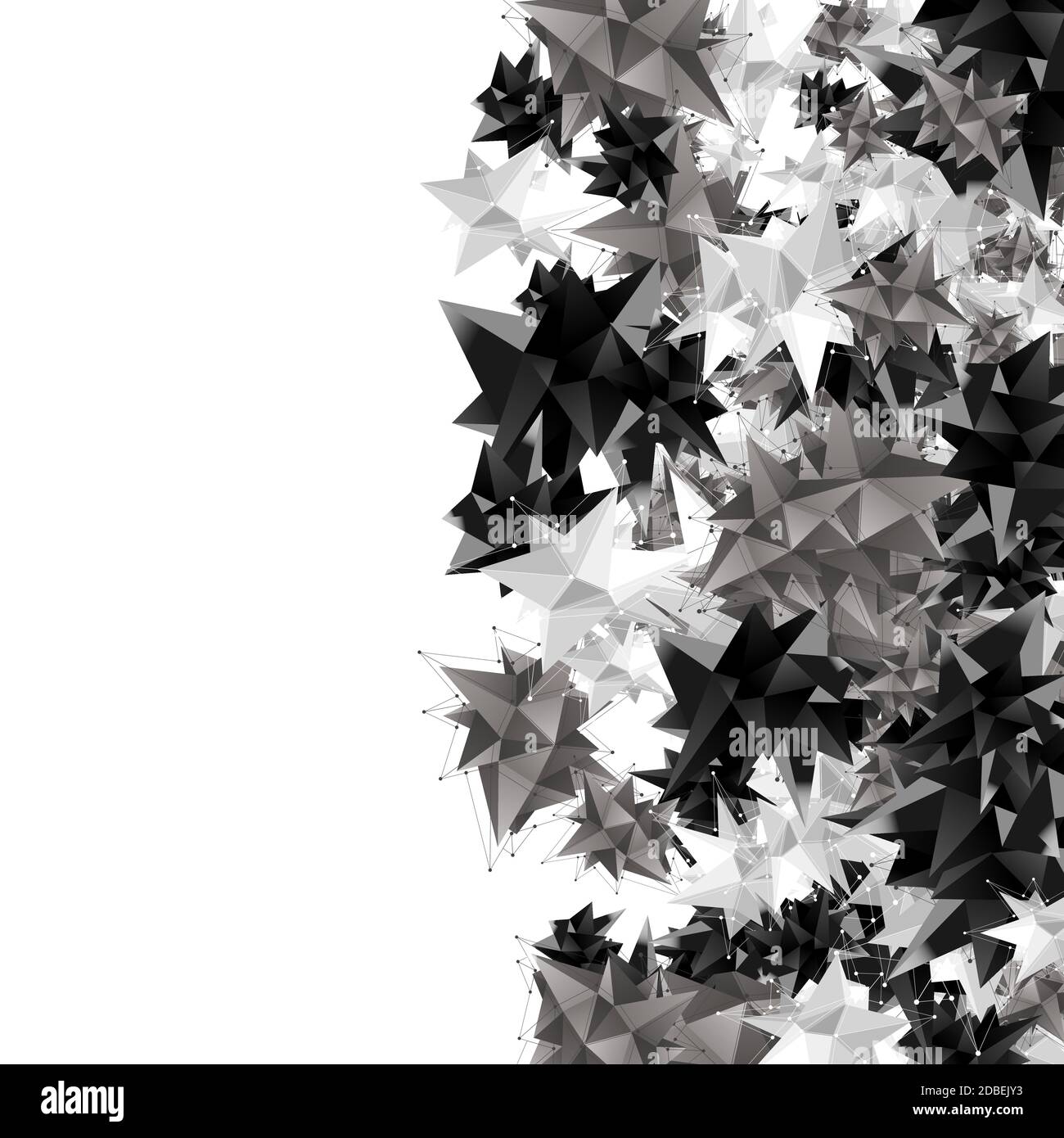 Vector modern geometric shape. 3d polygon background Stock Vector Image ...