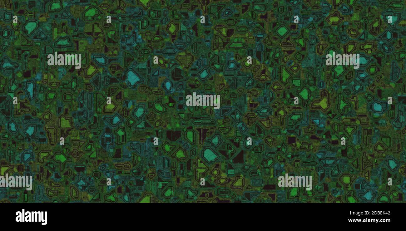 Hi Tech Microscheme Pattern Background Microchip Network Texture Stock