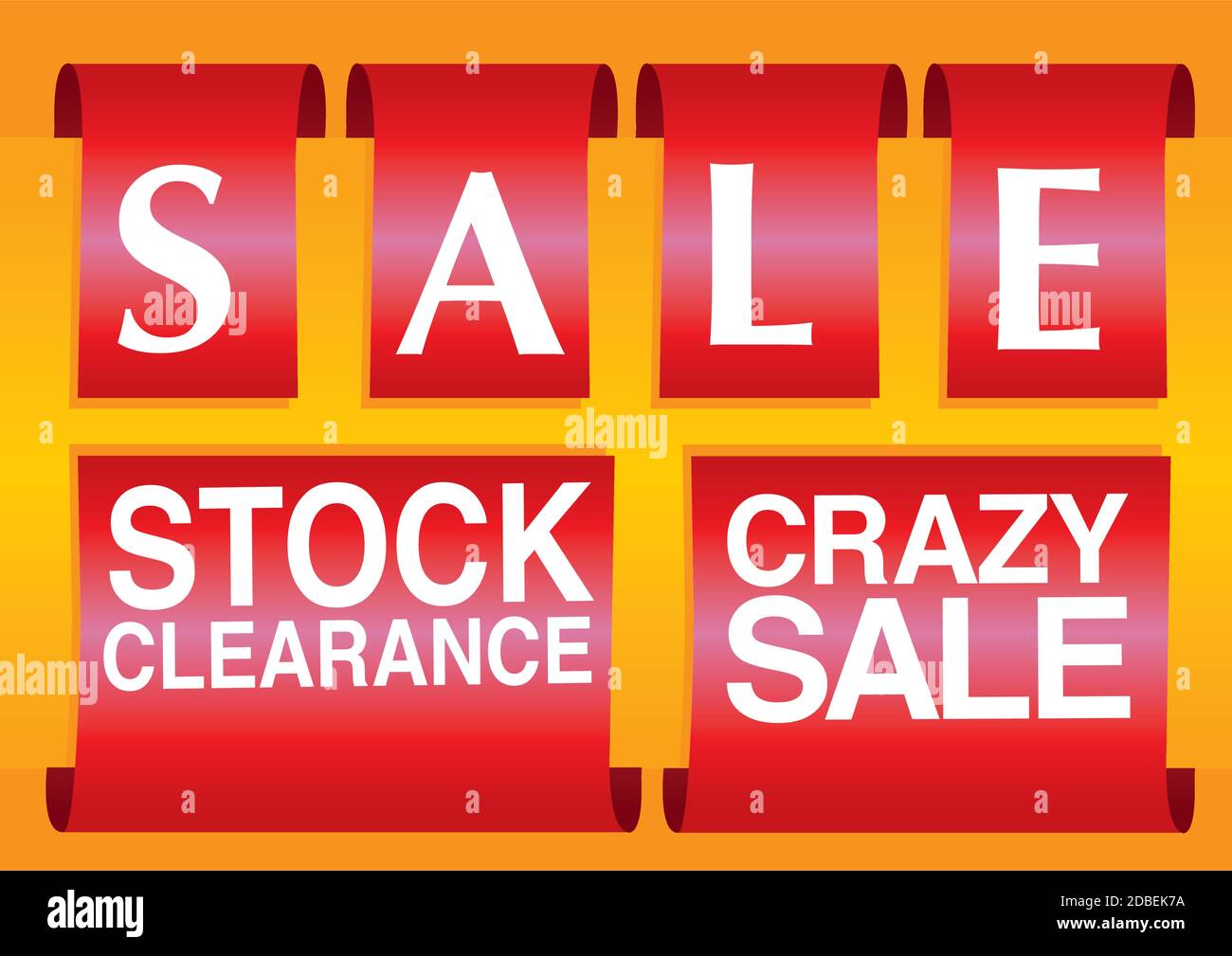Sale labels with a sale message. Vector illustration Stock Vector Image ...