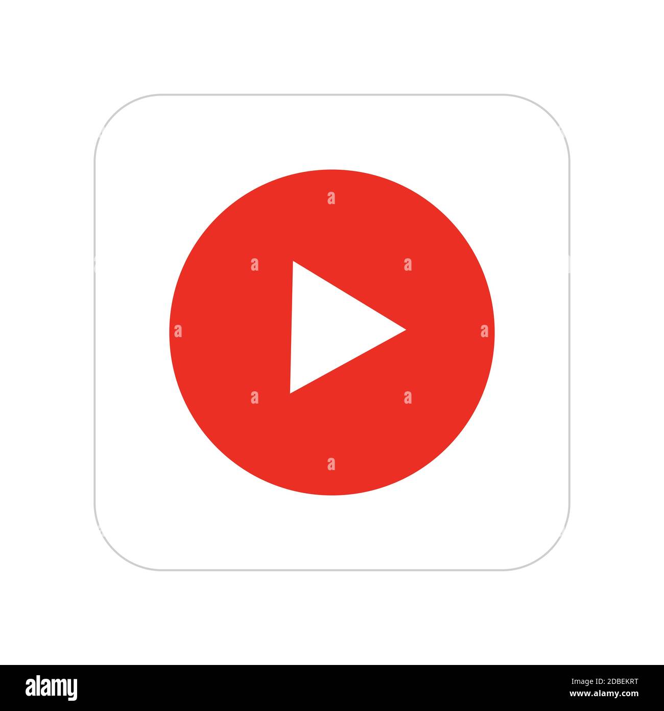 Vector modern video icon on white background Stock Vector Image & Art ...