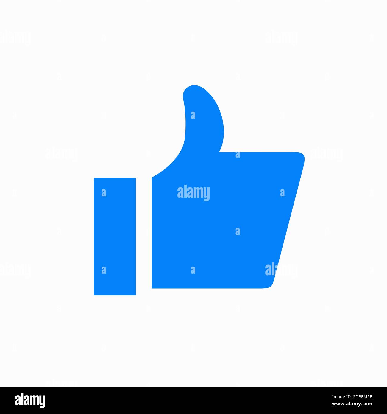 Vector modern thumbs up icon on white background Stock Vector Image ...