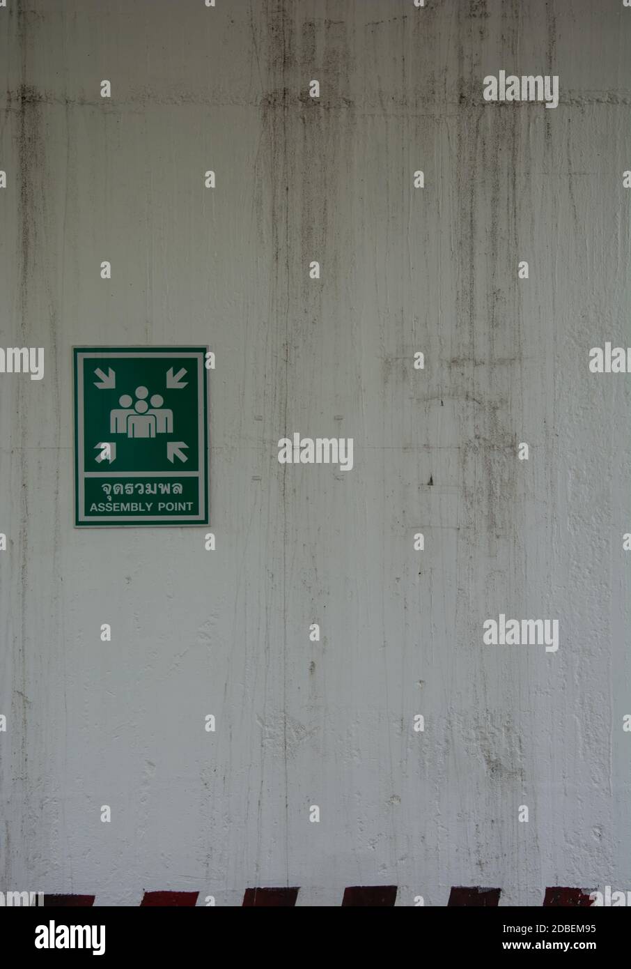 information plate of assembly station on the wall Stock Photo - Alamy