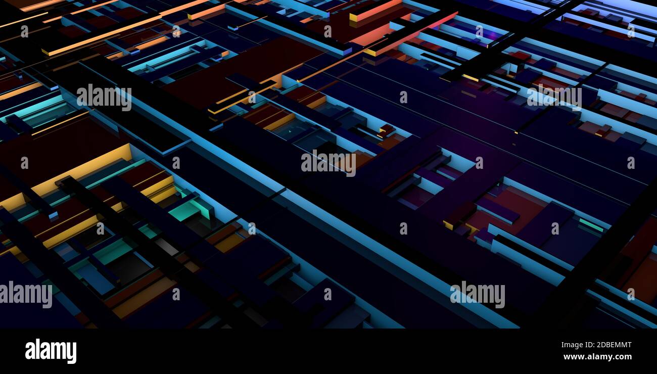 Futuristic Background with Technology Integration System Abstract Stock ...