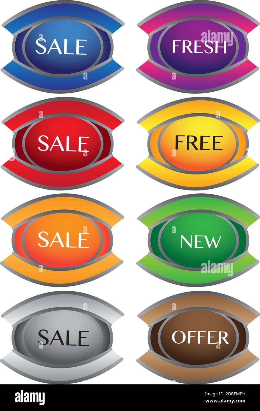 Green business retail labels Stock Vector Images - Alamy