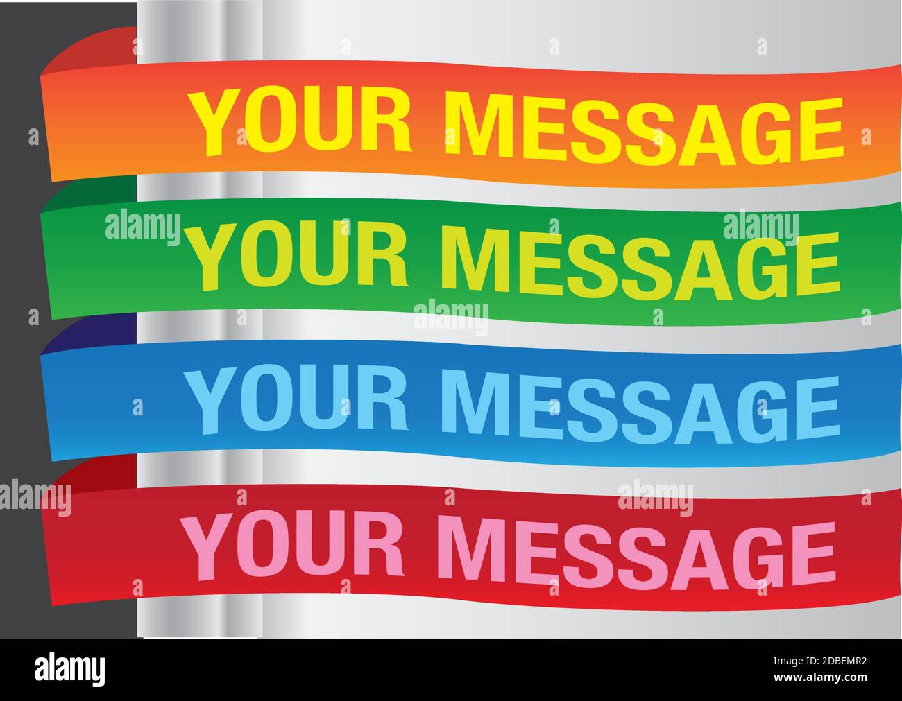 Layout design of fold paper with colors and area for text. Vector ...