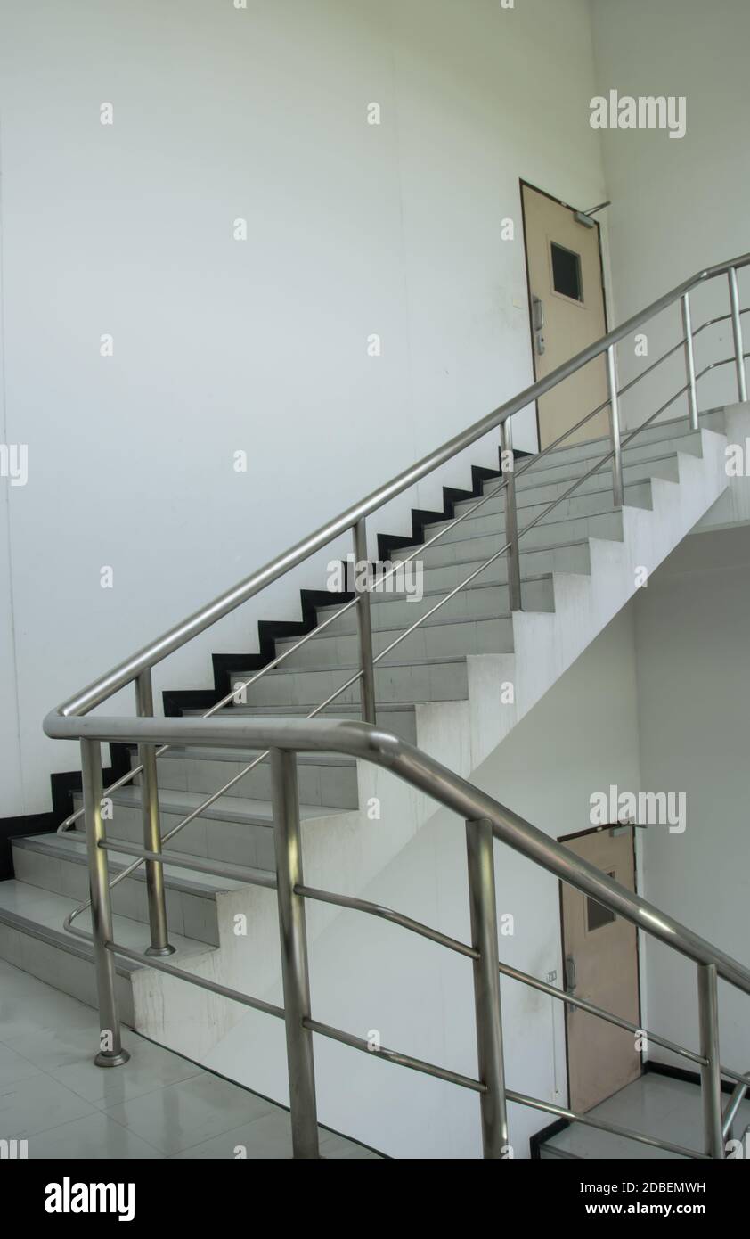 Emergency Staircase building Stock Photo - Alamy