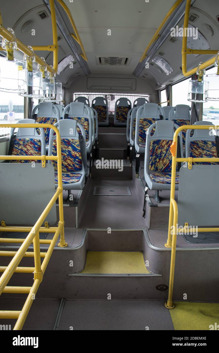 Interior of bus Stock Photo - Alamy
