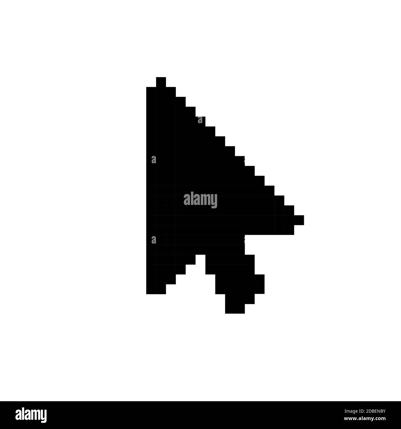 Vector modern arrow cursor icon on white background Stock Vector Image ...