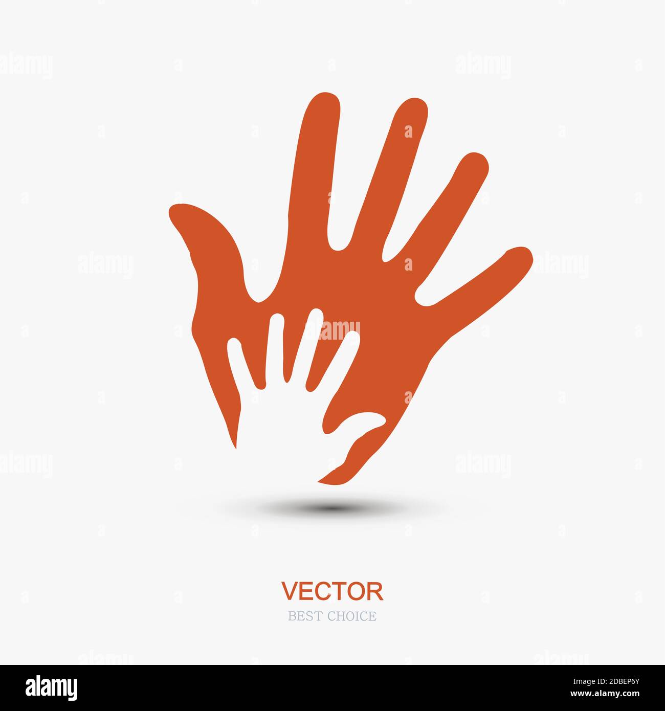 Vector modern hands icon on white background Stock Vector Image & Art ...