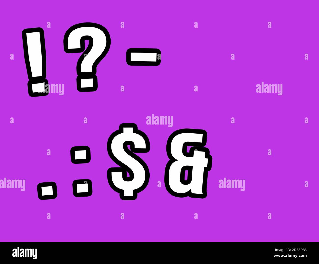 Illustrated font punctuation mark question mark against neutral ...