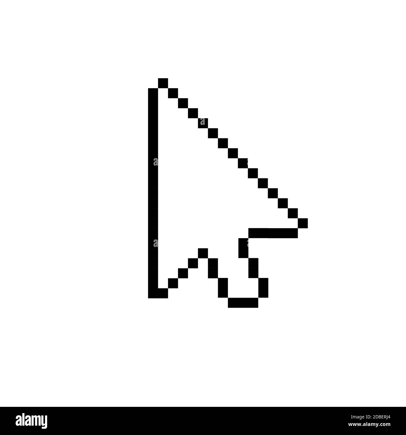 Vector modern arrow cursor icon on white background Stock Vector Image ...