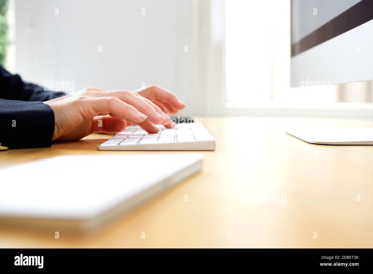 Data entry hands typing hi-res stock photography and images - Alamy