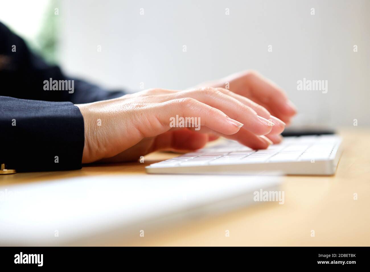 Data entry hands typing hi-res stock photography and images - Alamy
