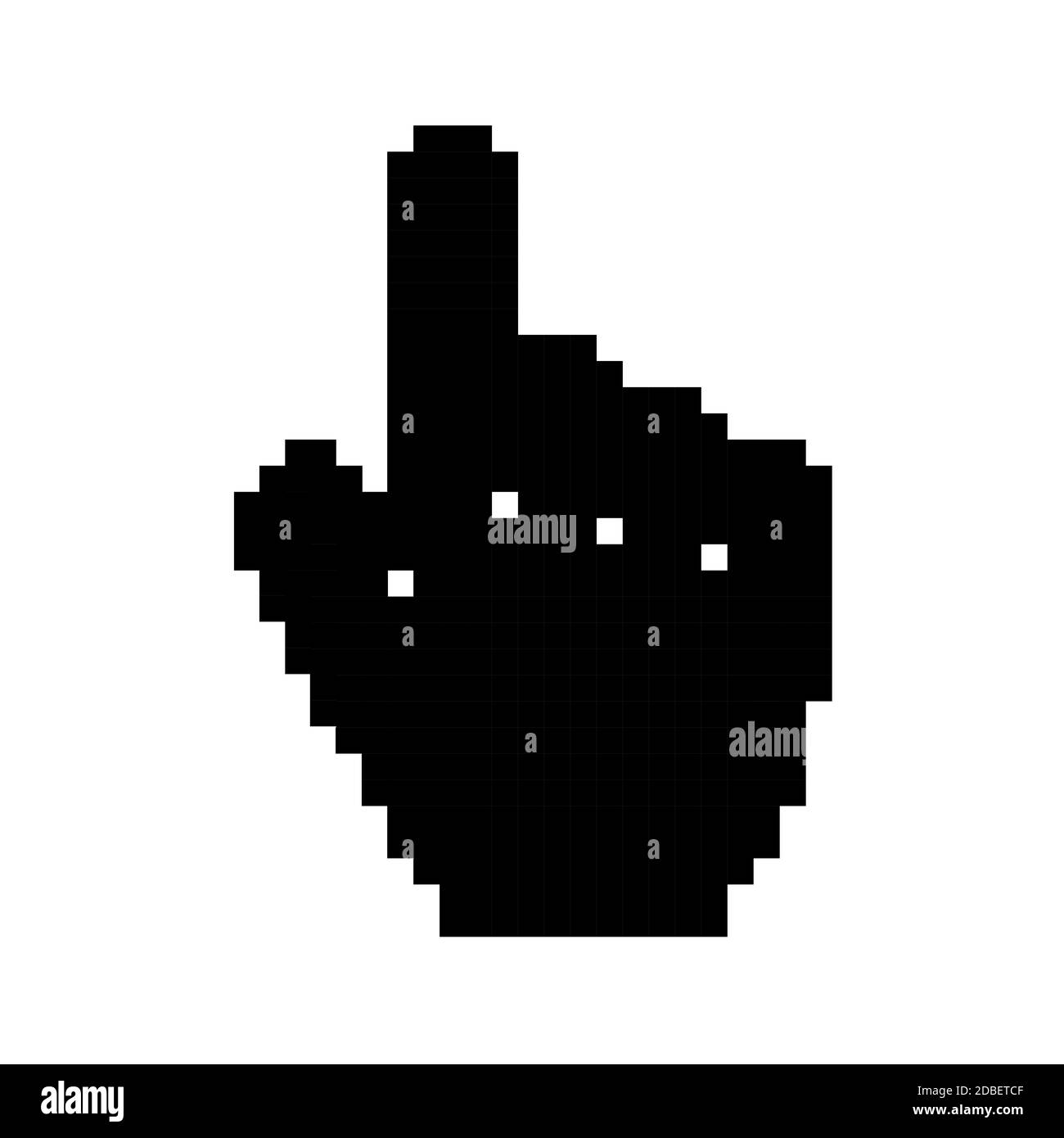 Vector modern hand cursor icon on white background Stock Vector Image ...