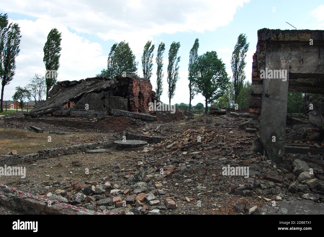 destroyed crematorium at Auschwitz concentration camp Stock Photo - Alamy