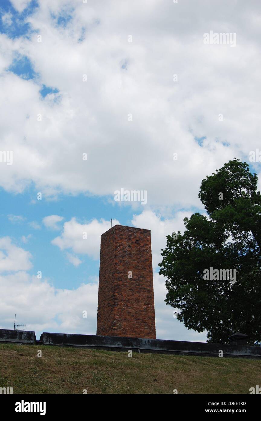 crematorium chimney at Auschwitz concentration camp Stock Photo - Alamy