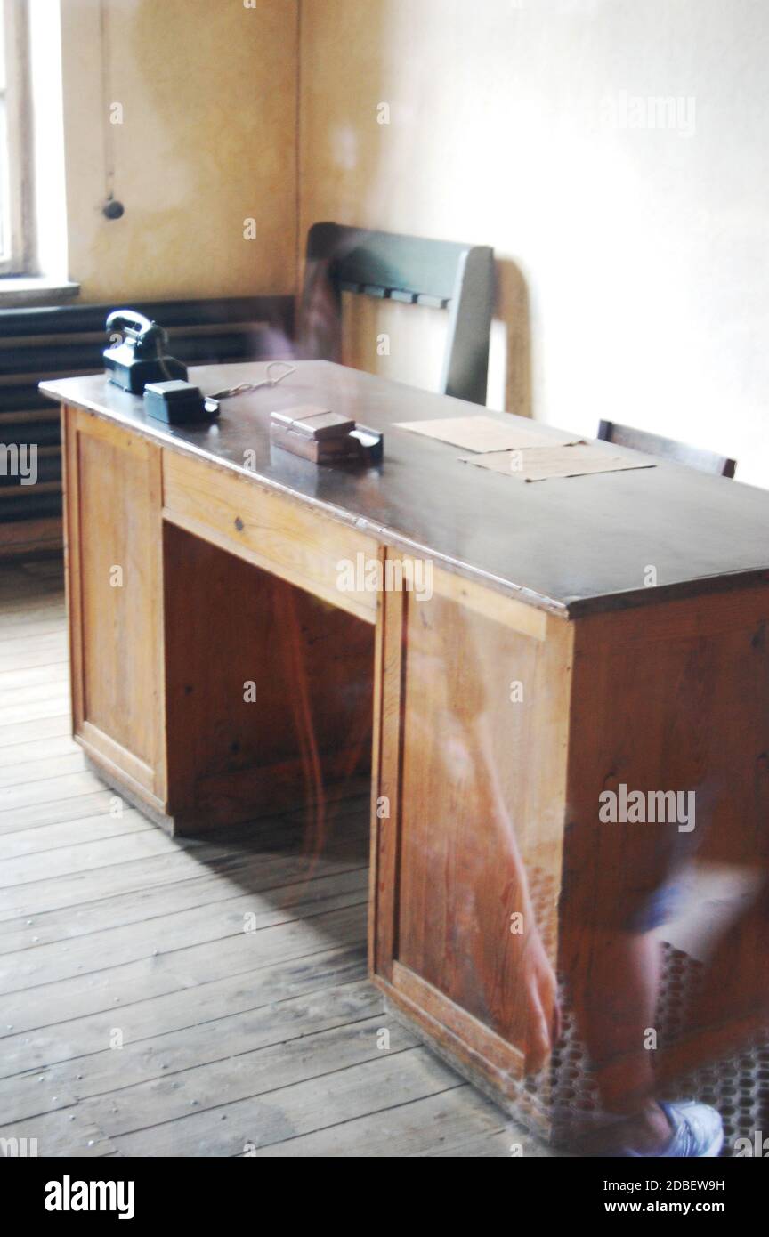 interior of office at Auschwitz concentration camp Stock Photo - Alamy