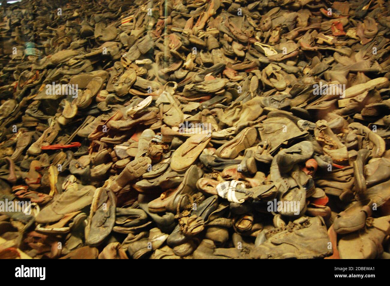 piles of shoes belonging to murdered Jews at Auschwitz concentration ...