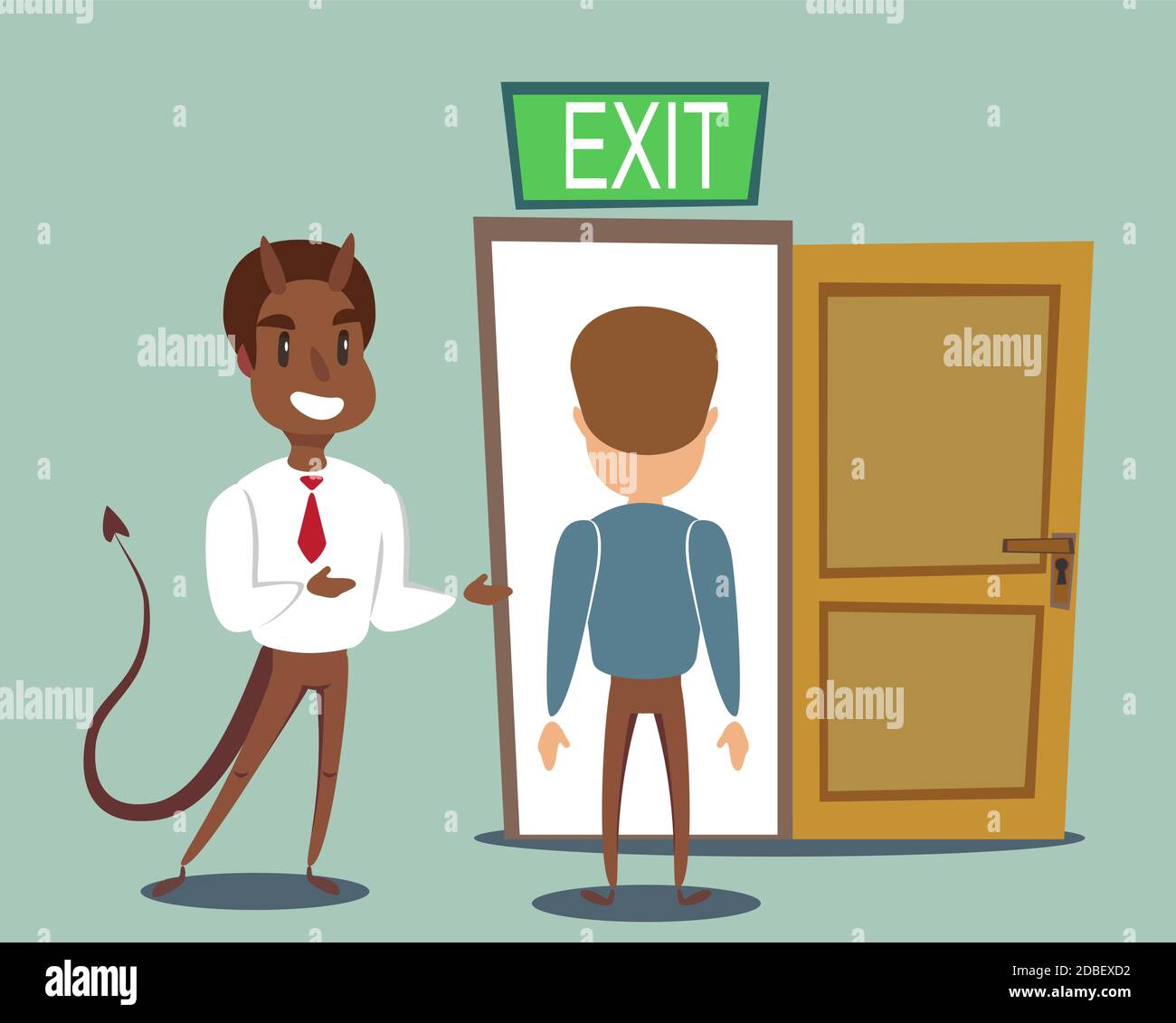 Man male cartoon devil satan hi-res stock photography and images - Alamy