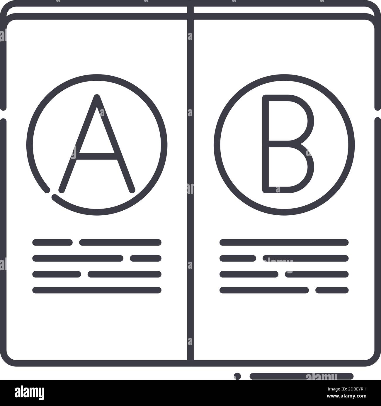 Pictogram comparison Stock Vector Images - Alamy