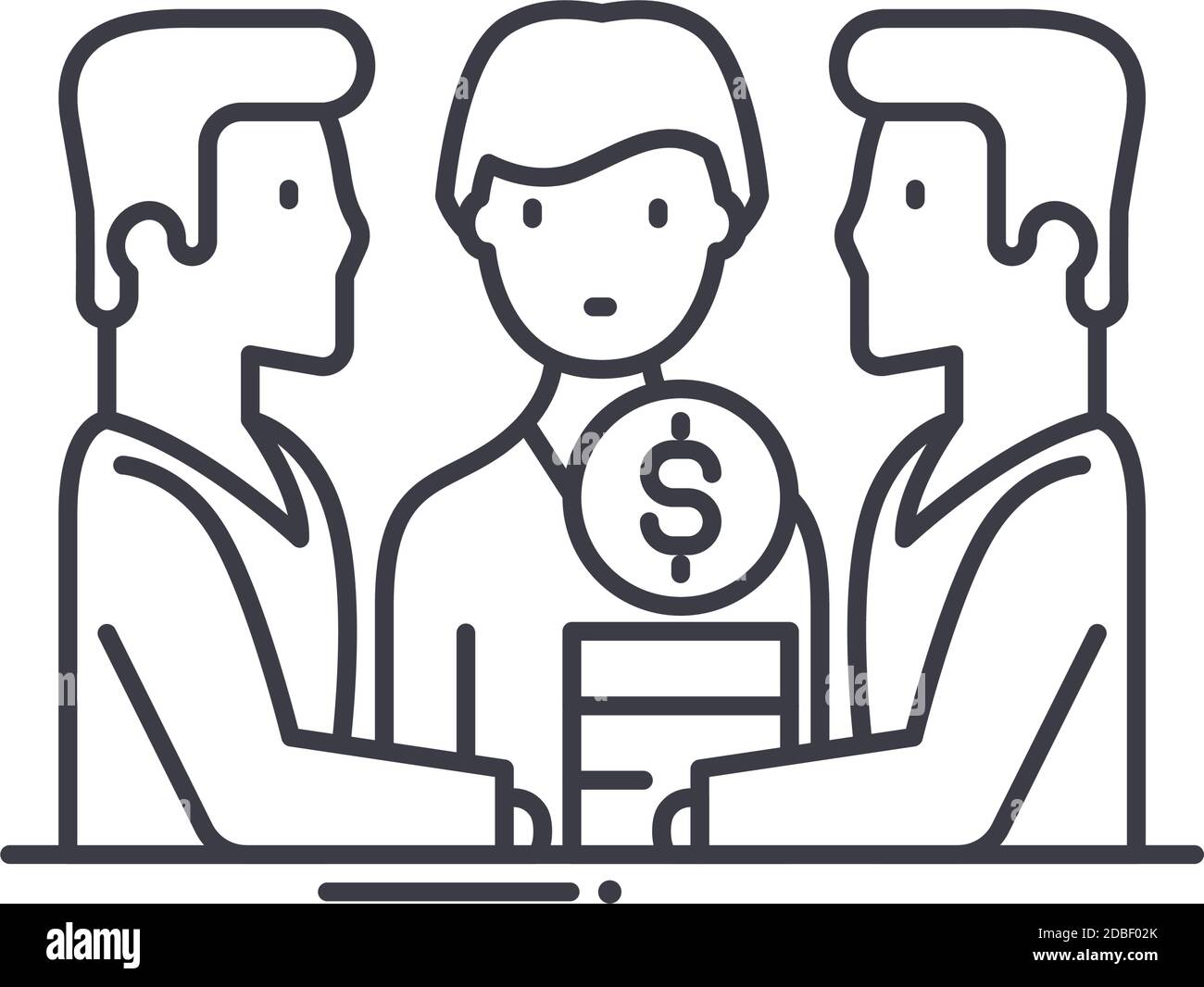 Staff chat icon outline Cut Out Stock Images & Pictures - Alamy