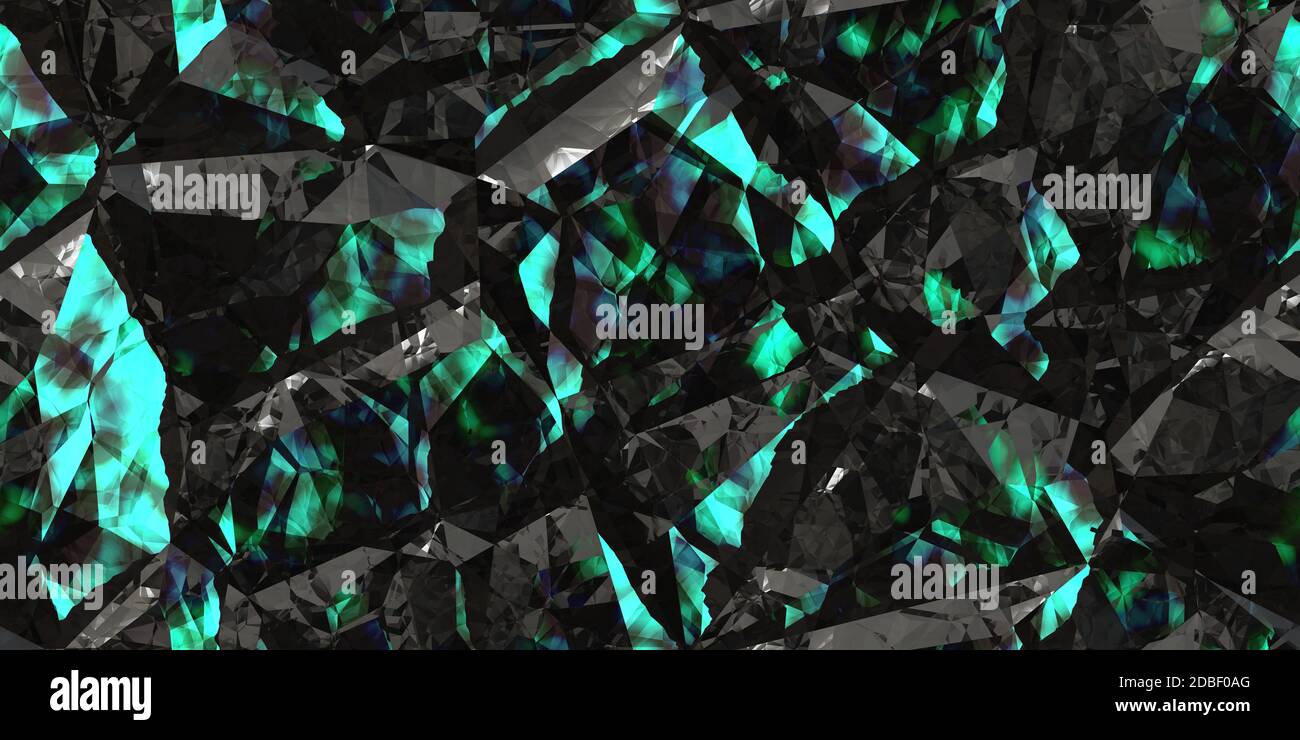 Green blue black shiny colors rock stone texture. Crystal gem wall ...
