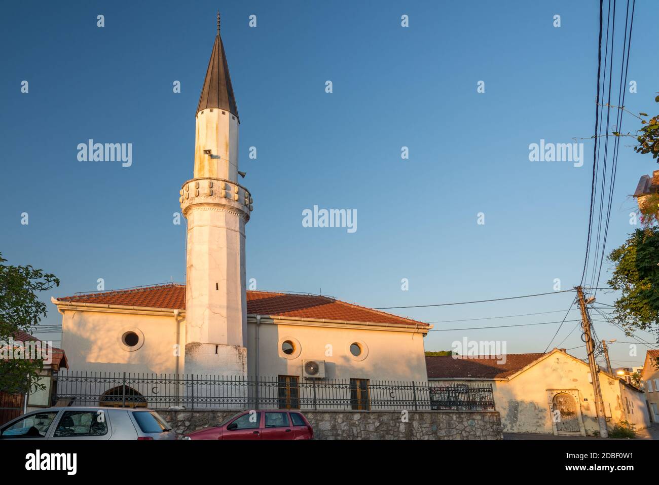 This old structure stands prominently In the ancient Ottoman era area ...