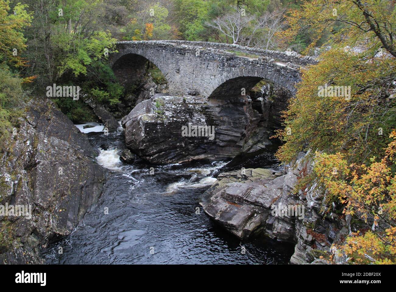 Invermoriston's Thomas Telford bridge near Loch Ness, Scotland Stock ...