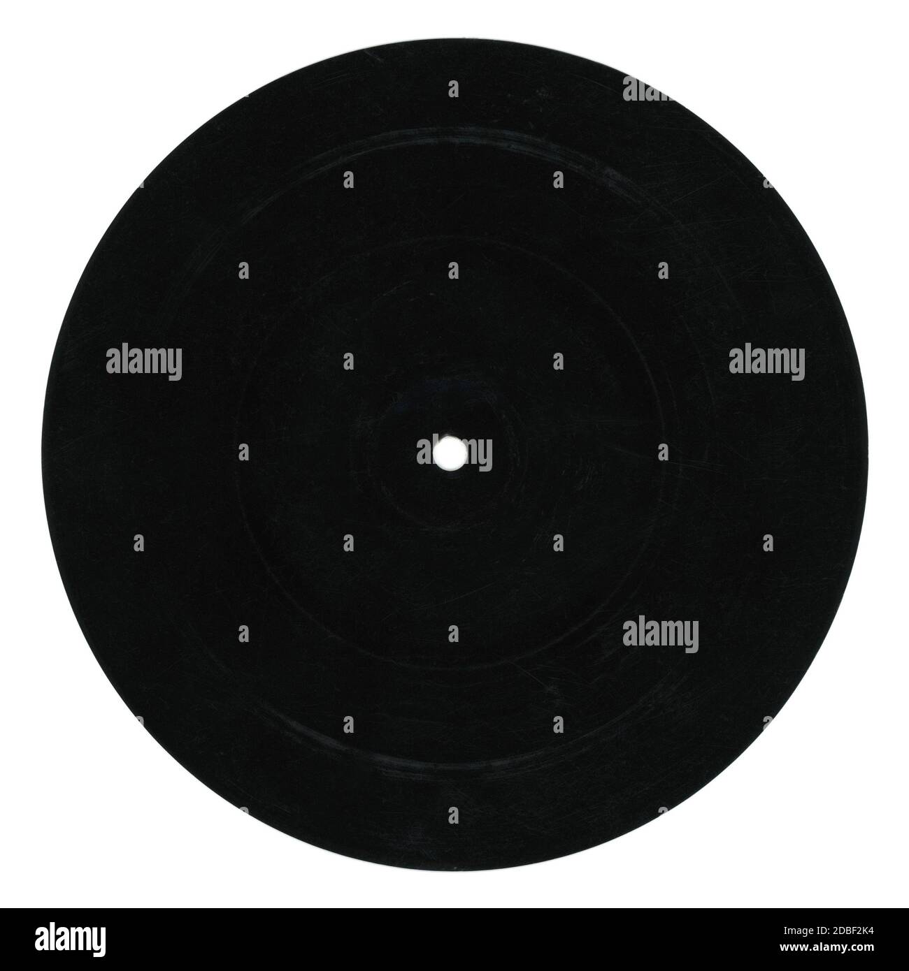 back side of one sided flexi disc (aka phonosheet) phonograph record ...