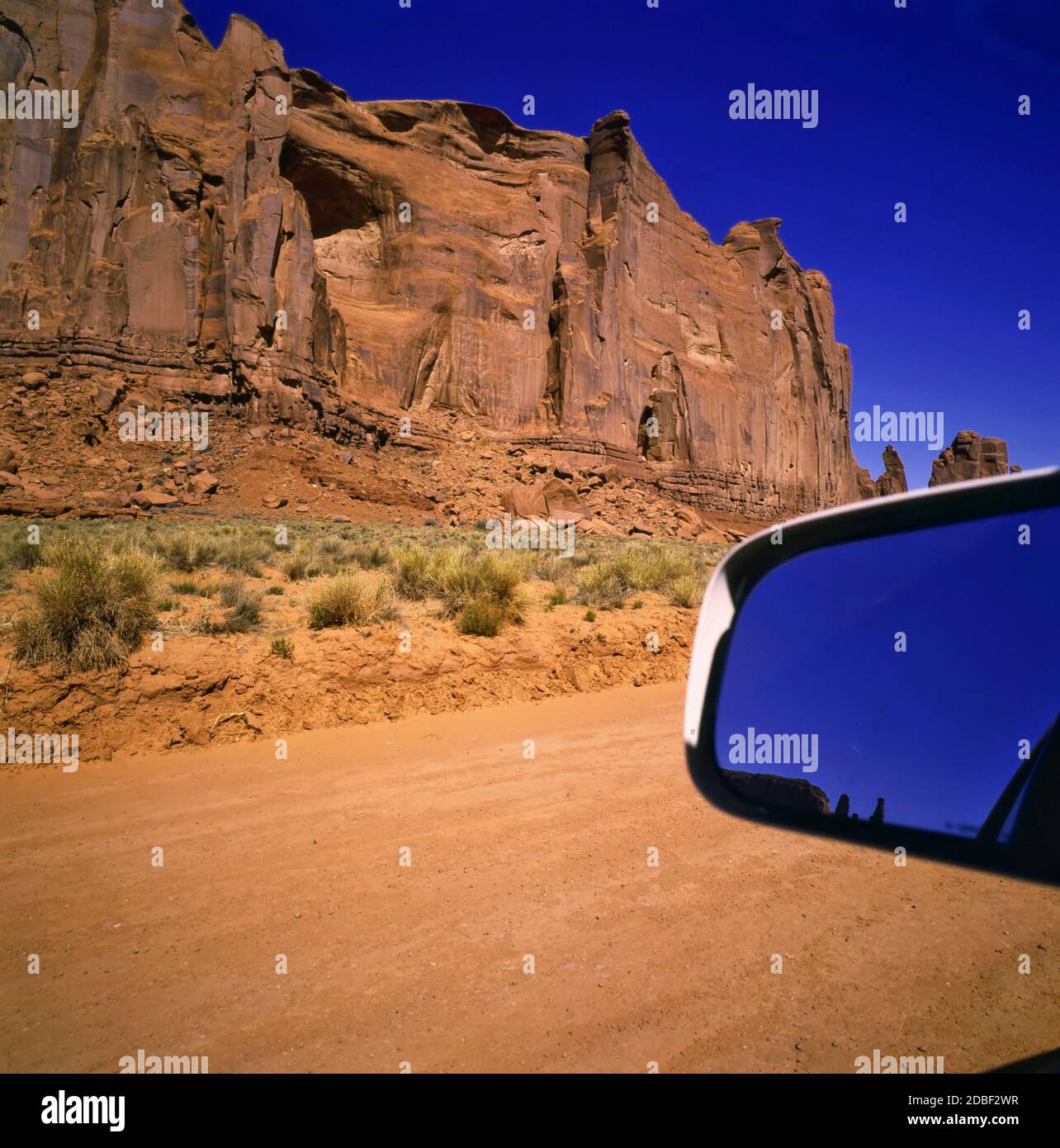 Driving in Monument Valley, Arizona Stock Photo - Alamy