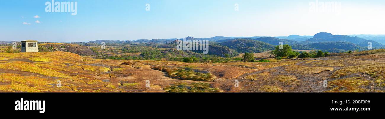 Cecil Rhodes Tomb and World's View in Matopos National Park, Zimbabwe ...
